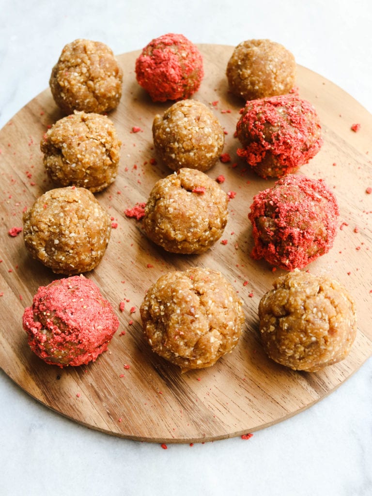 PB&J Energy Bites (Gluten Free, Vegan) - From My Bowl