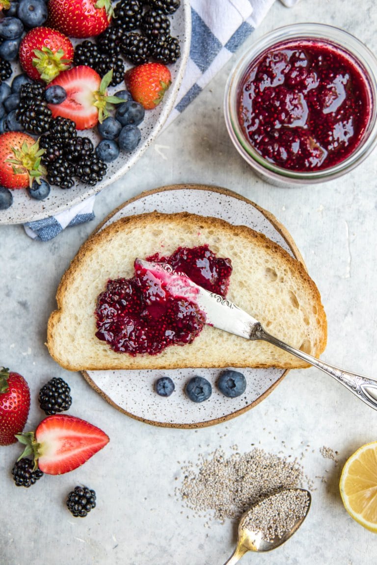 How to Make Chia Seed Jam (Healthy & Easy!) - From My Bowl