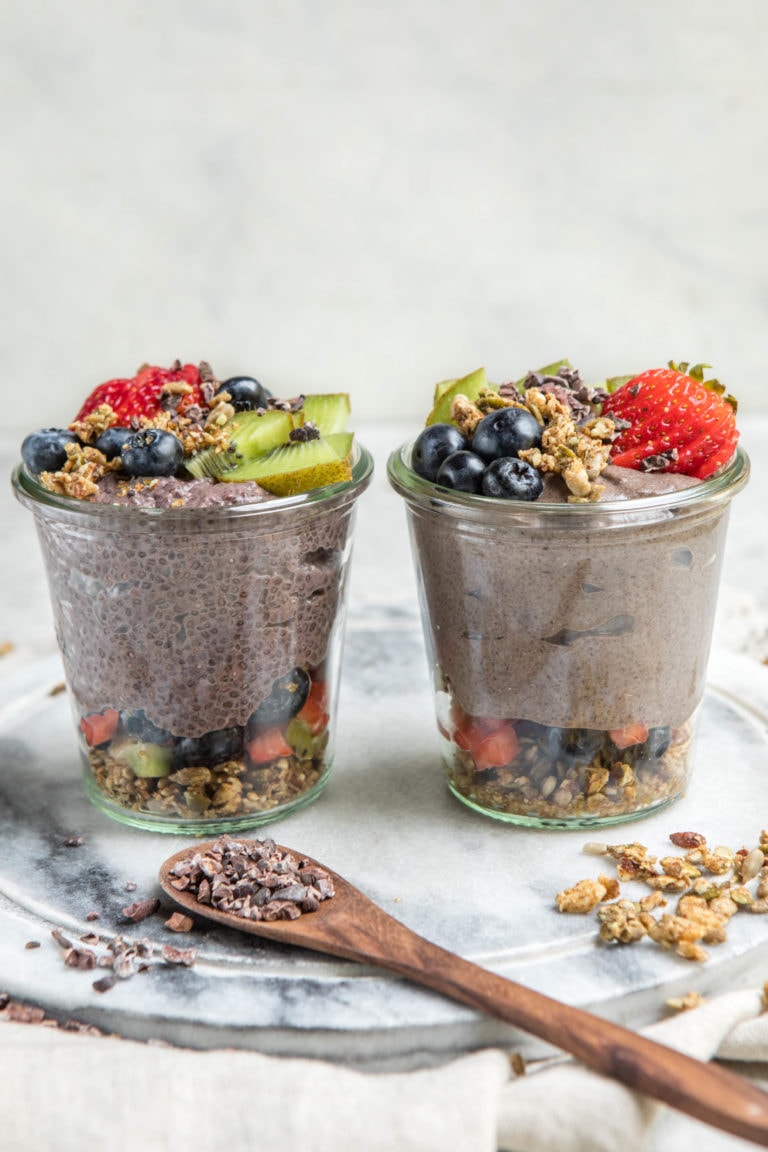 Açai Chia Pudding (Sugar Free + 5 Ingredients!) - From My Bowl