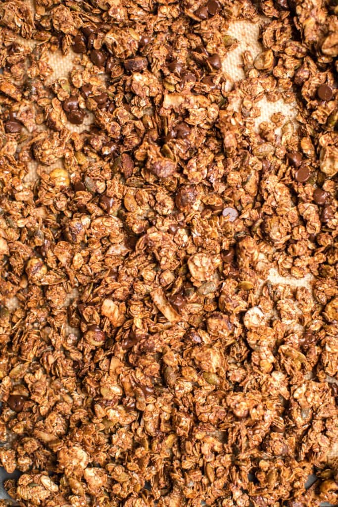 Chocolate Hazelnut Granola (Gluten-Free) - From My Bowl