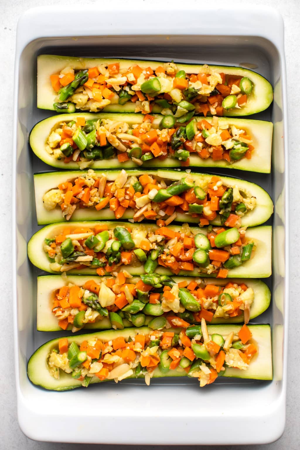 Vegetable-Stuffed Zucchini | Vegan + Healthy - From My Bowl