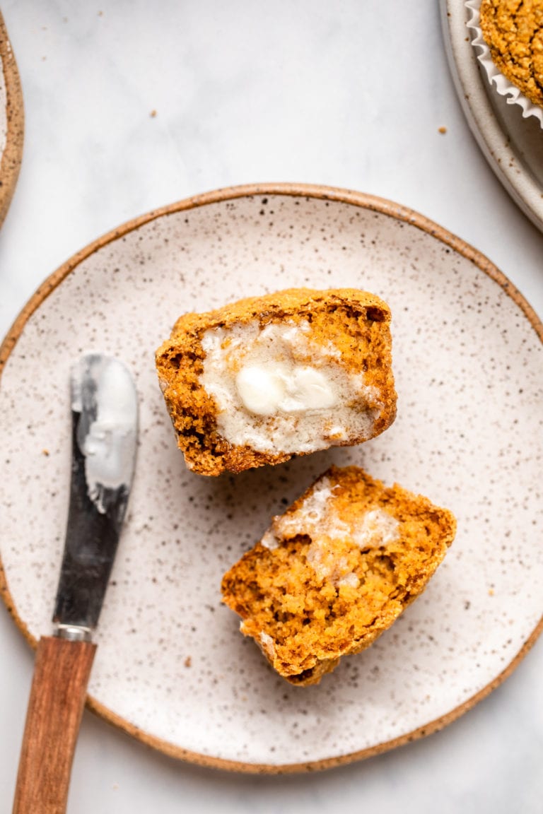 Pumpkin Cornbread Muffins | Vegan & Gluten-Free - From My Bowl