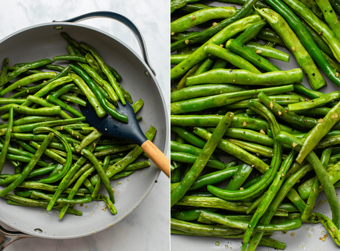 15-Minute Garlic Green Beans - From My Bowl