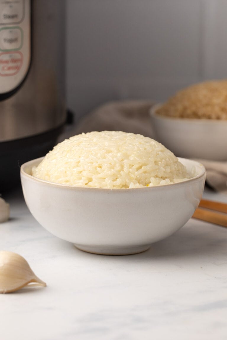 Instant Pot Garlic Rice - From My Bowl