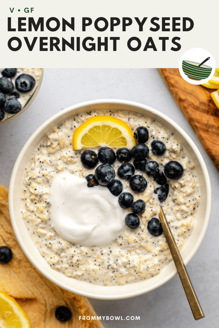Lemon Poppy Seed Overnight Oats - From My Bowl