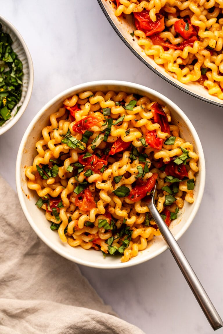 Roasted Cherry Tomato Pasta with Gremolata - From My Bowl