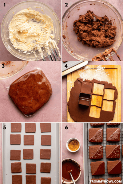 Chocolate Chai Shortbread Cookies - From My Bowl