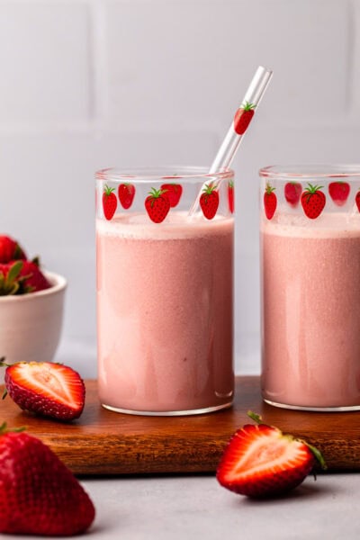 Vegan Strawberry Milk - From My Bowl