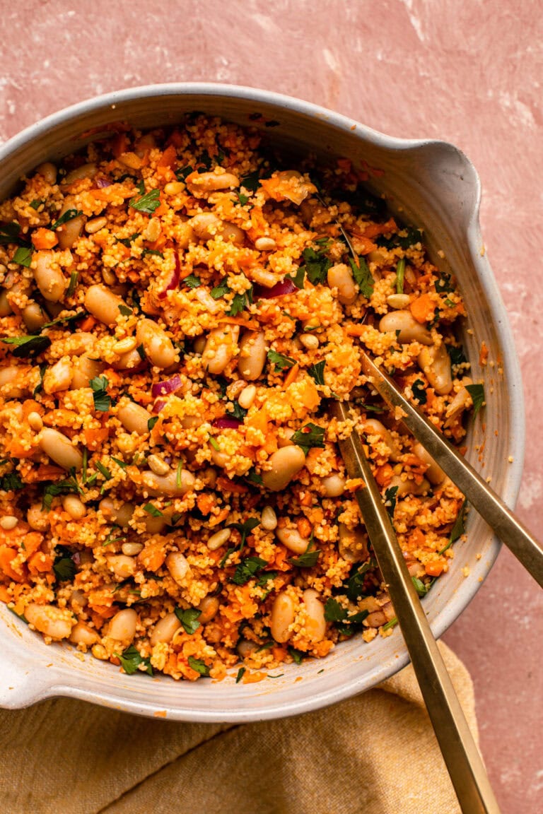 White Bean Carrot Couscous Salad - From My Bowl