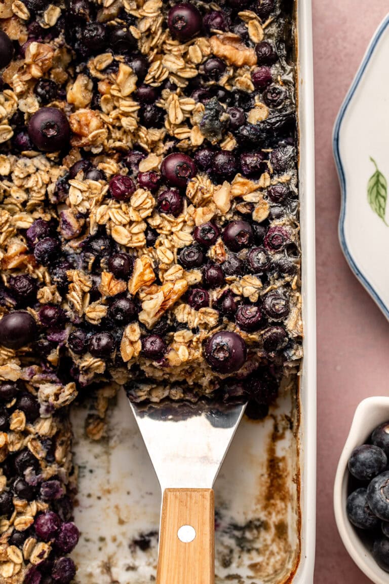 Blueberry Baked Oatmeal - From My Bowl