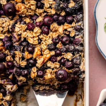 Blueberry Baked Oatmeal - From My Bowl