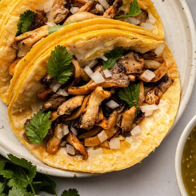 Oyster Mushroom Tacos - From My Bowl