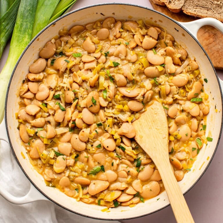 Leek and Butter Bean Stew - From My Bowl