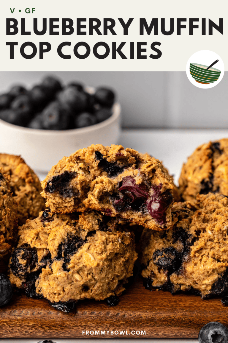Blueberry "Muffin Top" Cookies (Healthy + Easy) - From My Bowl